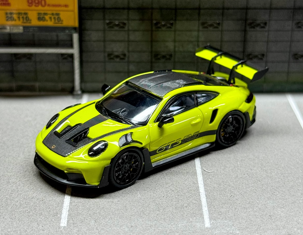 LMLF 1:64 Green 911 992 GT3 RS Super Racing Sports Model Diecast Metal – mycrazybuy store