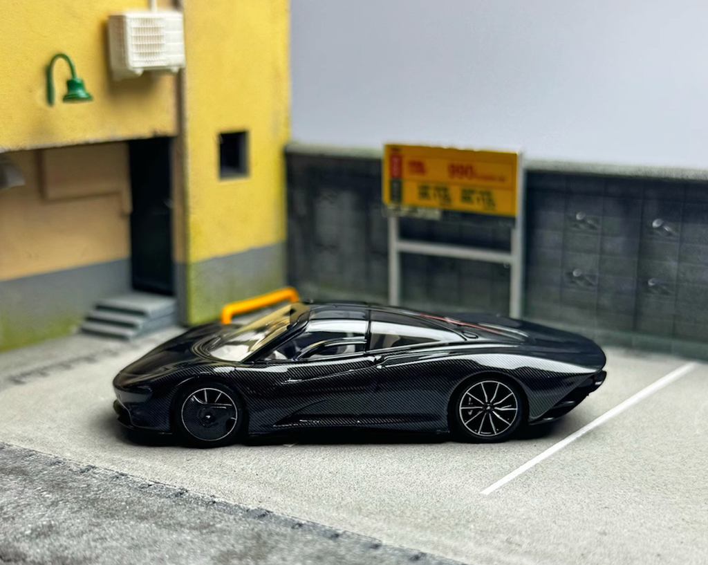 LCD 1:64 Black Speedtail Super Racing Sports Model Diecast Metal Car N ...