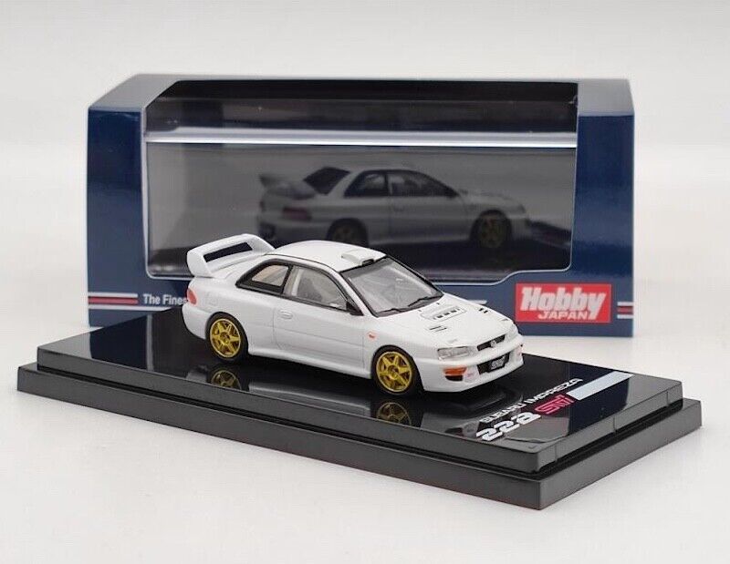 HJ 1:64 JDM White Subaru WRX Impreza STI Racing Sports Model Toy Metal ...