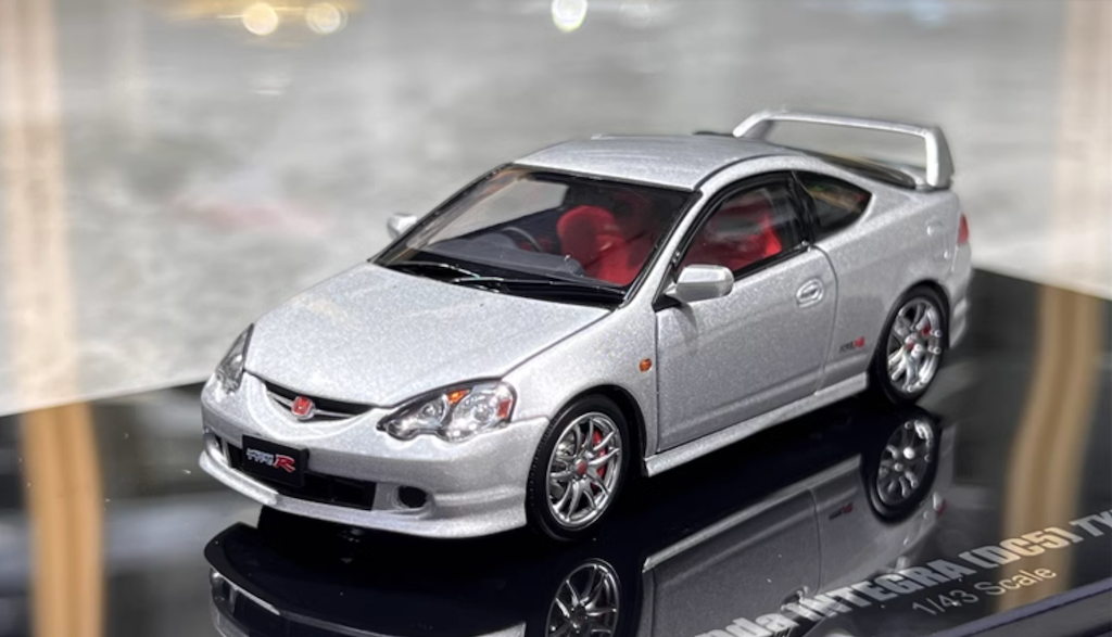 LCD 1:43 Silver Integra DC5 Type R Racing Sport Model Diecast Metal Ca ...