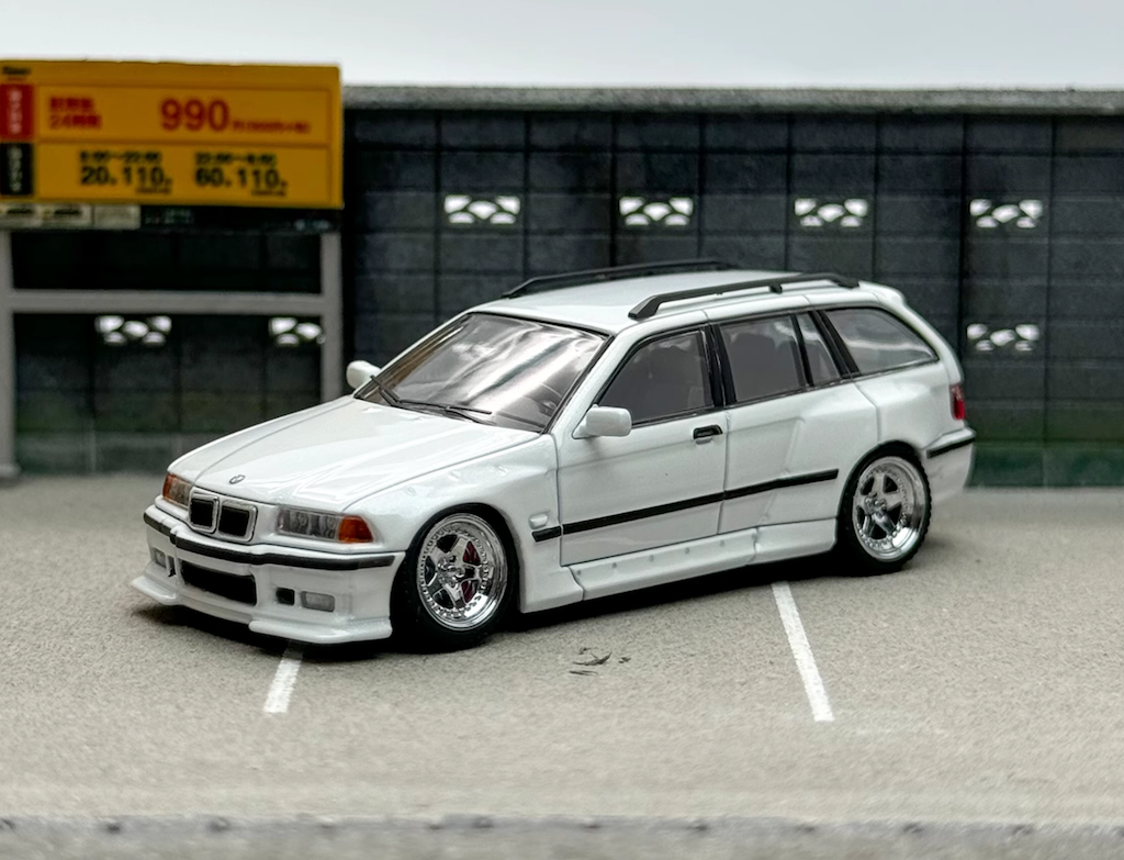Mortal 1:64 White M3 E36 Wagon VIP Widebody Sports Model Diecast Metal ...