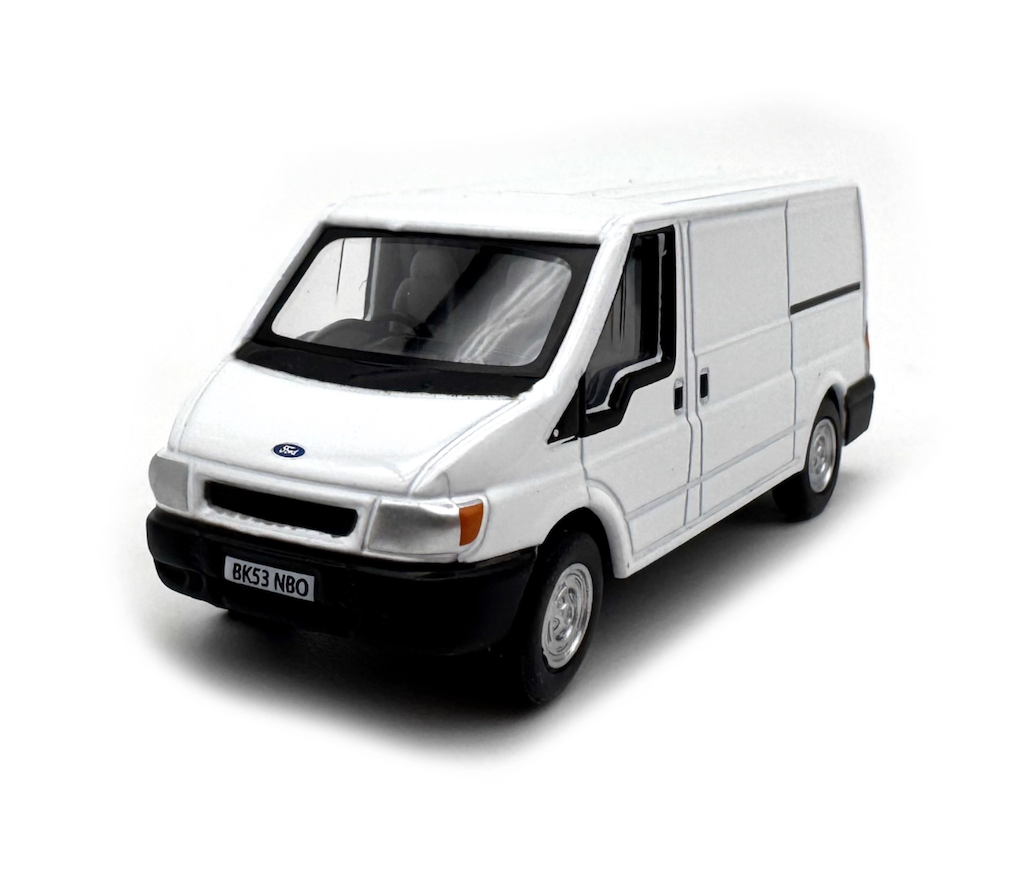 1:76 White Mk4 Transit Delivery Mini Van Sports Model Diecast Metal Ca ...