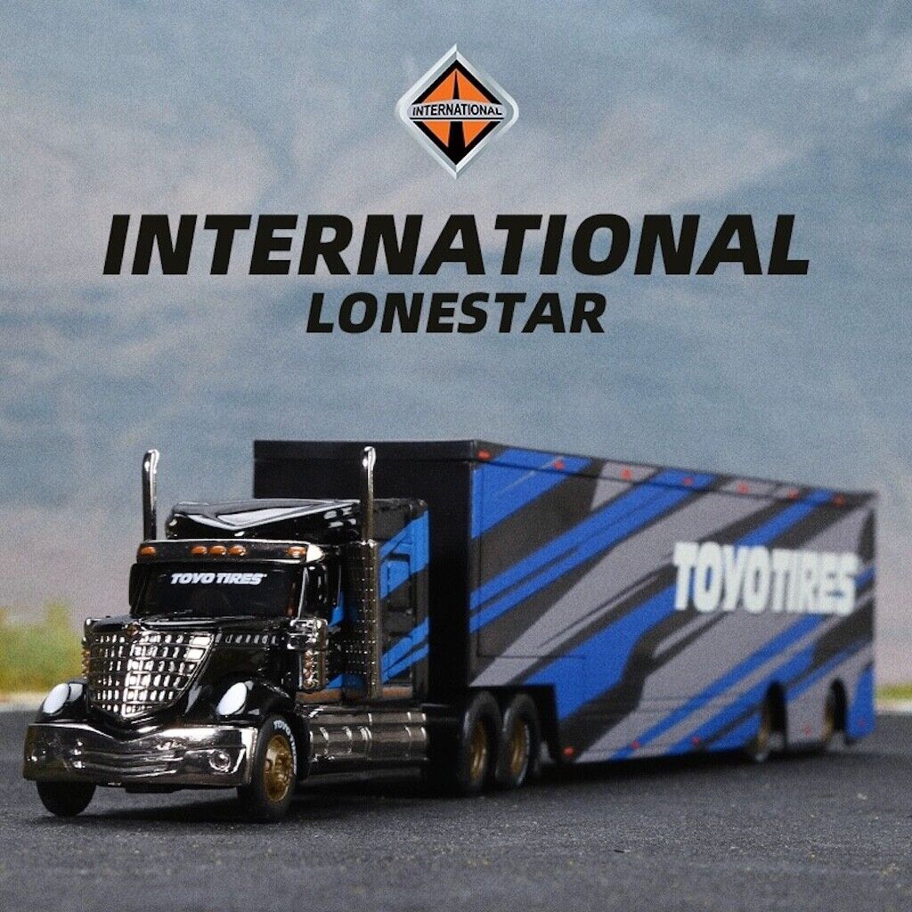 Maisto 1:64 International Lonestar Toyo Box Truck Model Diecast Metal ...