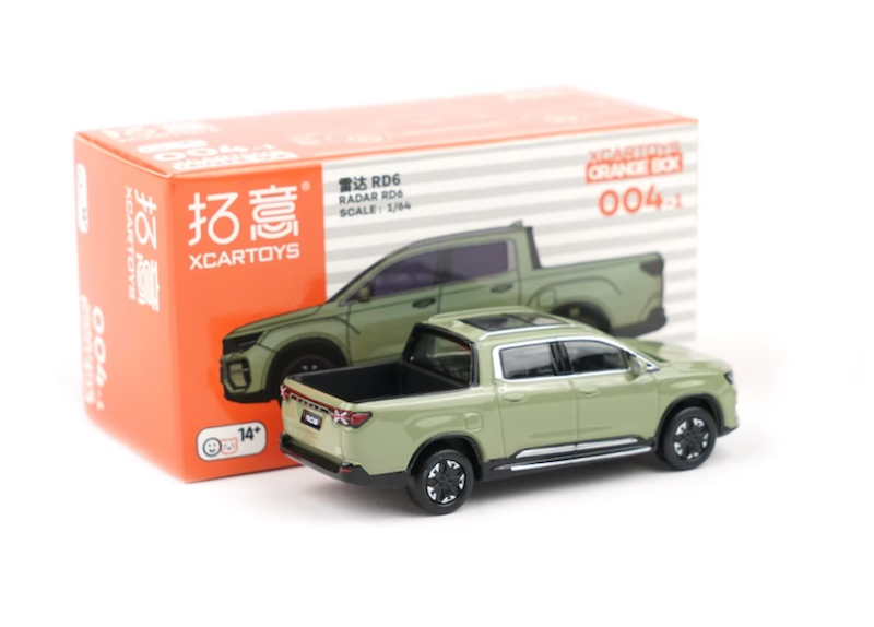XCARTOYS 1:64 Radar RD6 EV Pickup Truck Sports Model Diecast XCARTOYS 1:64 Radar RD6 EV Pickup Truck Sports Model Diecast