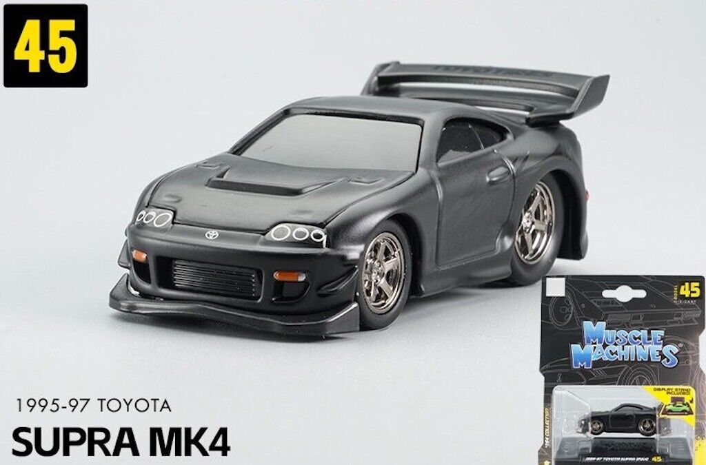 Maisto 1:64 Black Muscle JDM Supra MK4 A80 Sports Model Diecast Metal ...