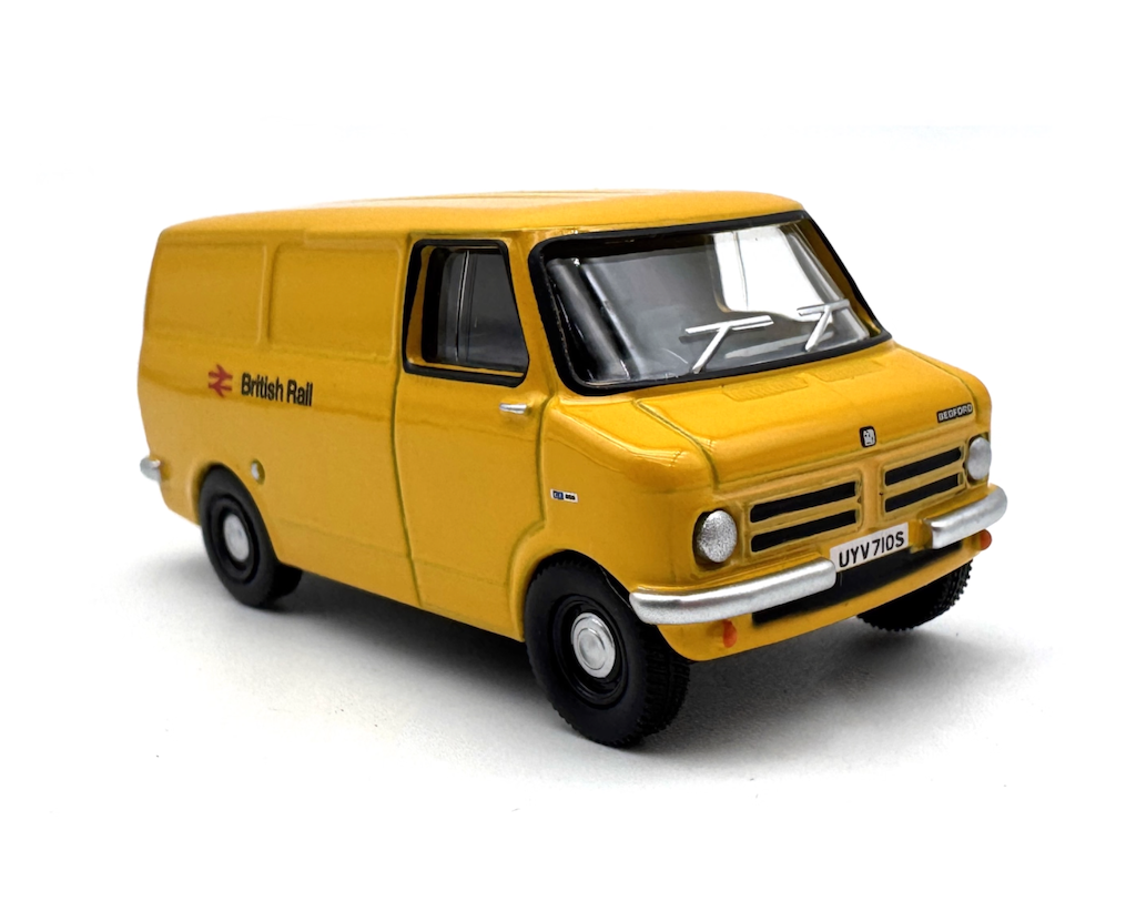 1:76 Yellow Bedford British Rail Mini Van Classic Model Diecast Metal ...