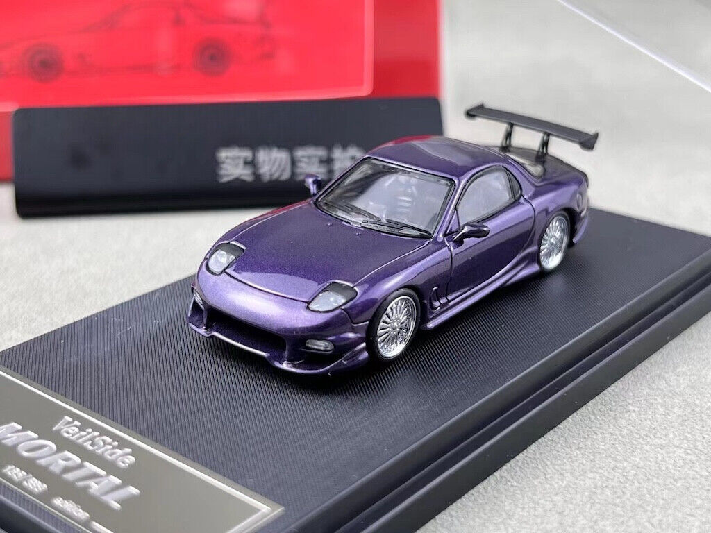 Mortal 1:64 Purple RX-7 FD Veilside Racing Sports Model Diecast Metal ...