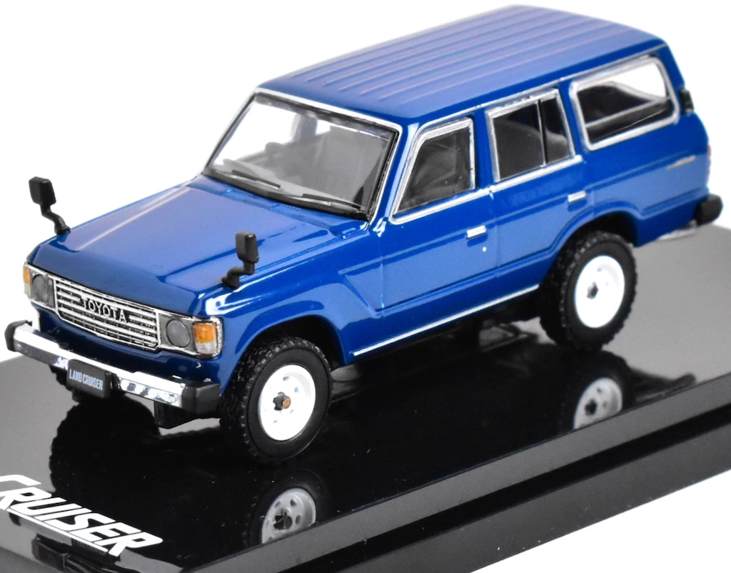 Hobby Japan 1:64 Blue 1981 Land Cruiser LC60 SUV Model Diecast Metal C ...