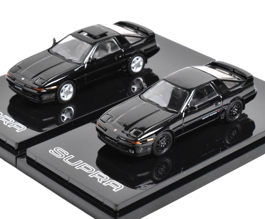 Hobby Japan 1:64 Black JDM A70 Supra Sports Coupe Model Diecast Metal ...