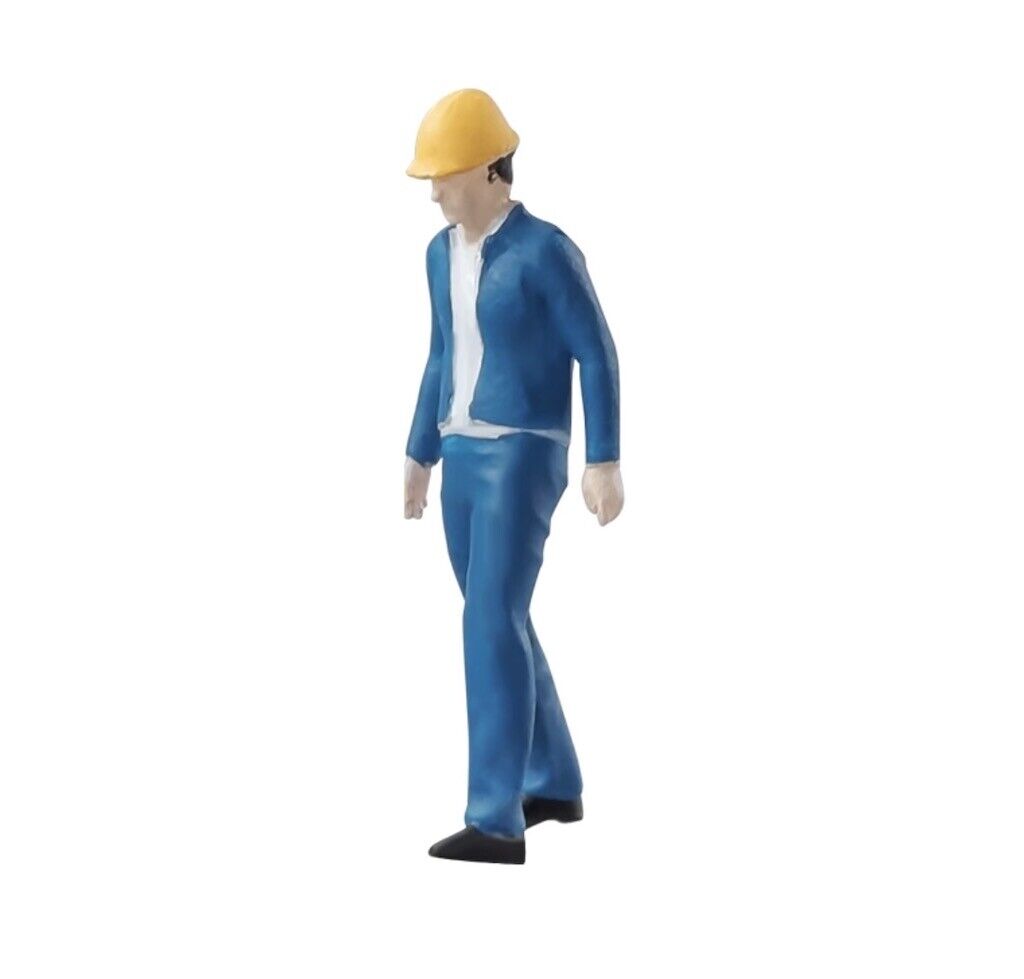 1:64 Painted Figure Mini Model Toy Miniature Car Scenes Resin Blue Wor ...