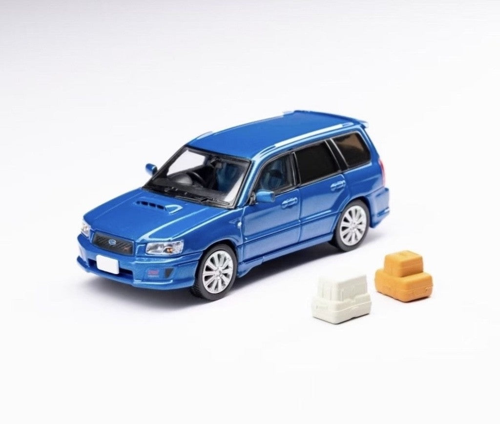 1:64 Blue JDM Forest STI SG9 Wagon SUV Sports Model Diecast Metal Car ...
