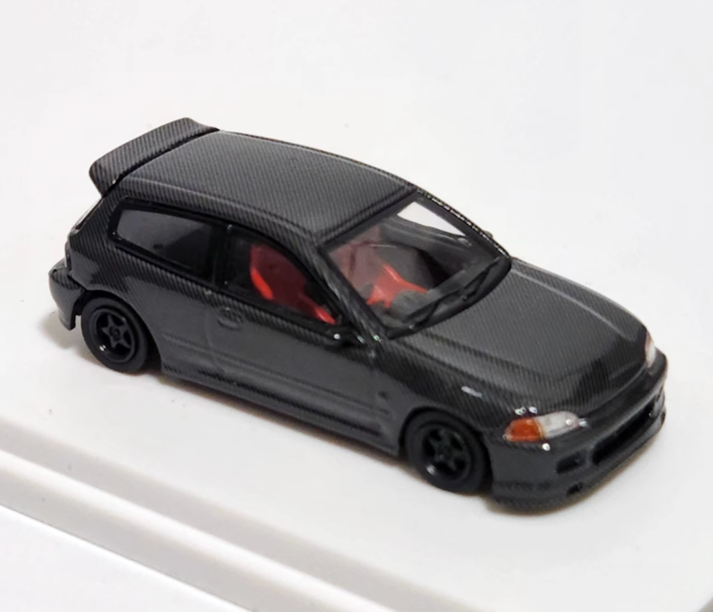 SW 1:64 JDM EG6 Civic Type R V2 Carbon Sports Model Diecast Metal Car – mycrazybuy store