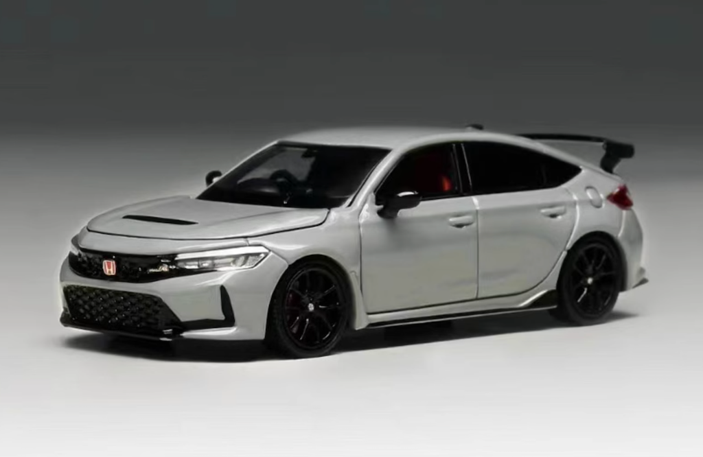 Motorhelix 1:64 Gray JDM Civic Type R FL5 Sports Model Diecast Metal C ...