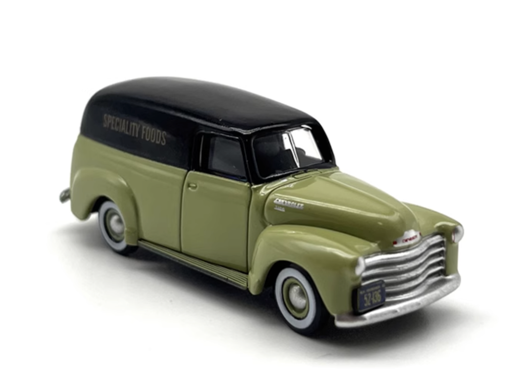 1:87 Green Mini Van Wagon Delivery Classic Vintage Model Diecast Metal ...