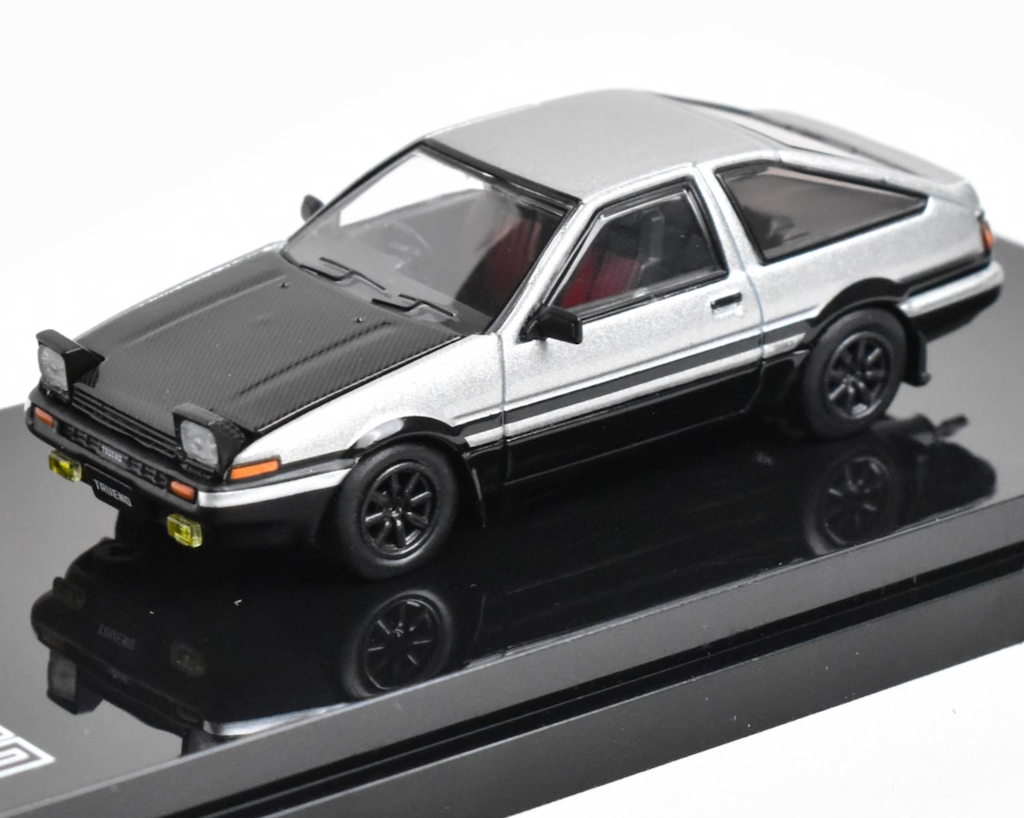 Hobby Japan 1:64 Silver Carbon AE86 TRUENO GT Sports Model Diecast Met ...