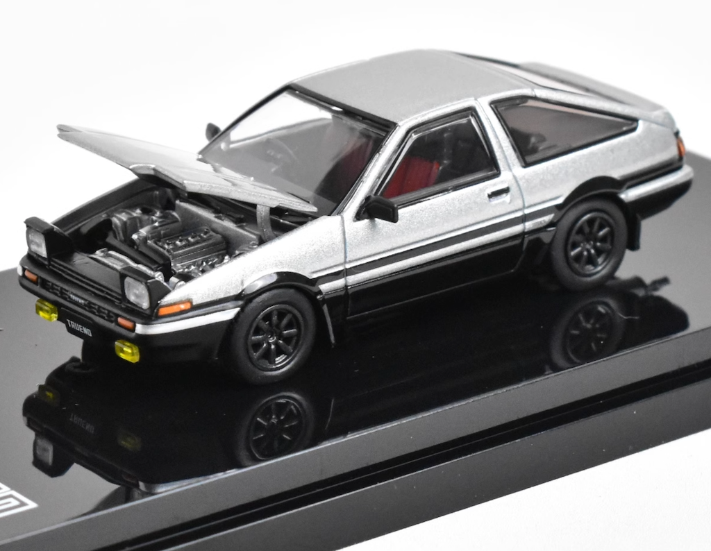 Hobby Japan 1:64 Silver JDM AE86 TRUENO GT Sports Model Diecast Metal ...