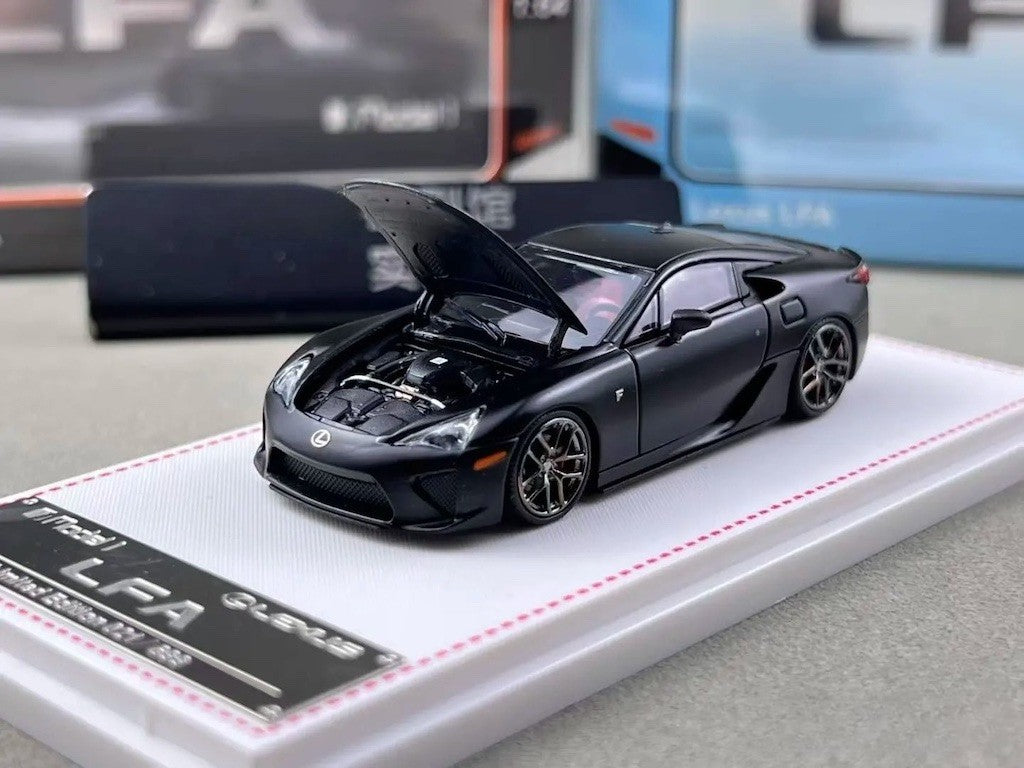 Model1 1:64 Matte Black LFA Coupe Sports Model Diecast Metal Car New C ...