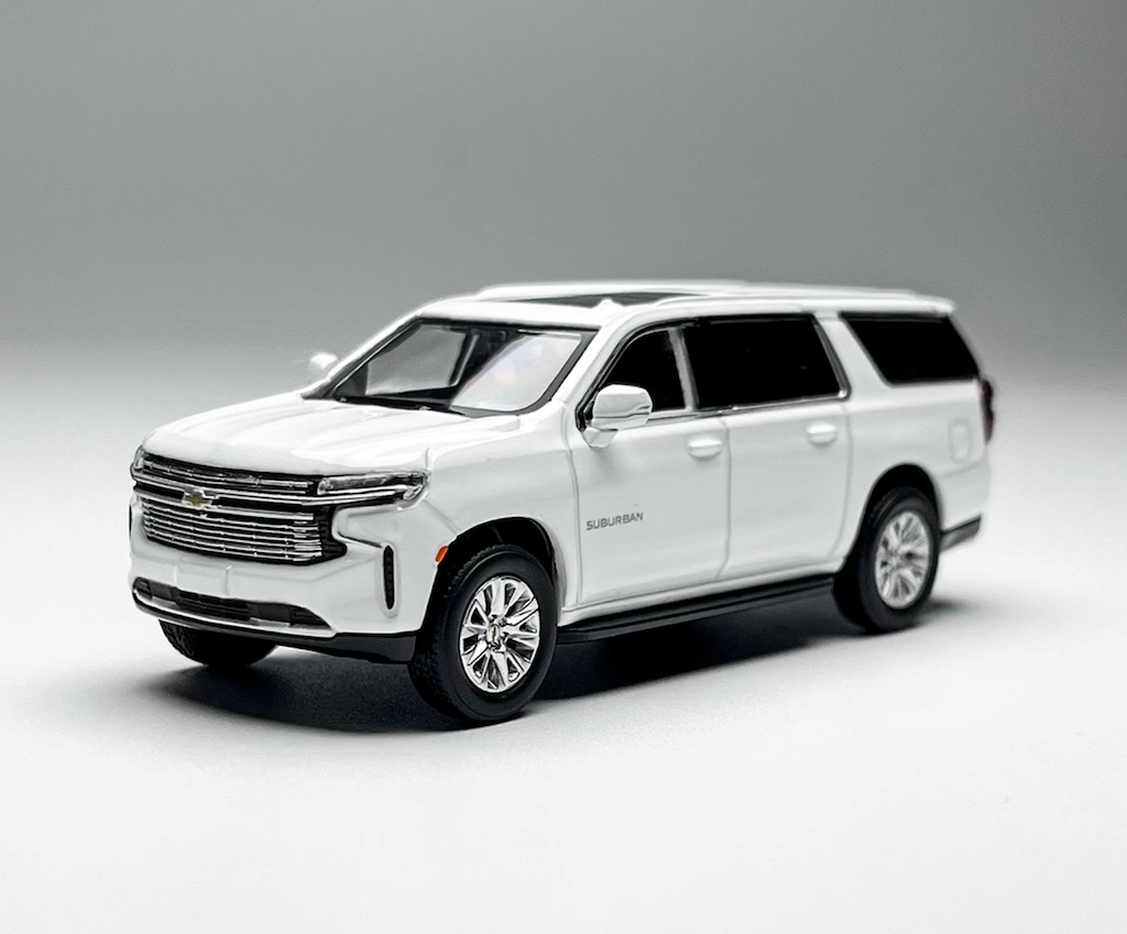 Masdi 1:64 White Suburban Full Size SUV Sports Model Diecast Metal Car ...