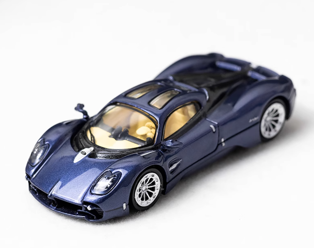 CCA 1:64 Navy Blue Utopia Racing Sports Model Diecast Metal Car New Co ...