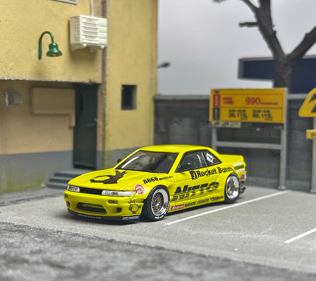 INNO 1:64 JDM Silvia S13 PANDEM V2 Racing Sports Model Diecast Metal C ...