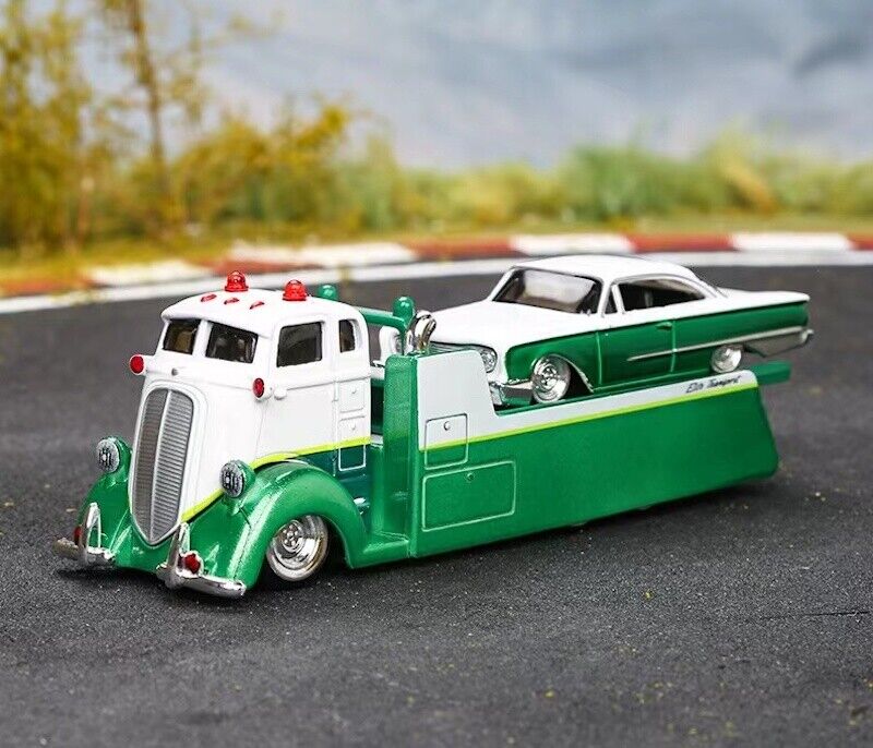 Maisto 1:64 1960 Ford COE Trailer Truck Flatbed Model Toy Metal Car ...