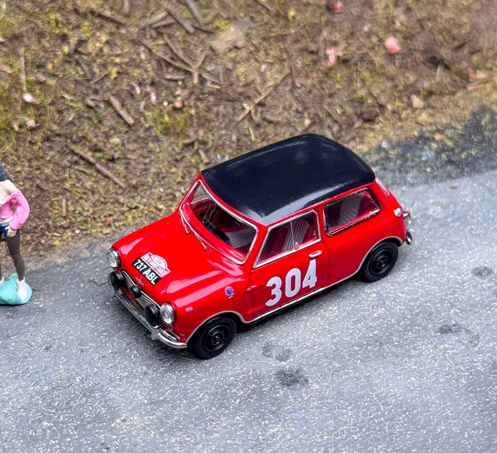 GCD 1:64 Morris Mini Cooper S Rallye #304 Sports Model Diecast Metal C ...