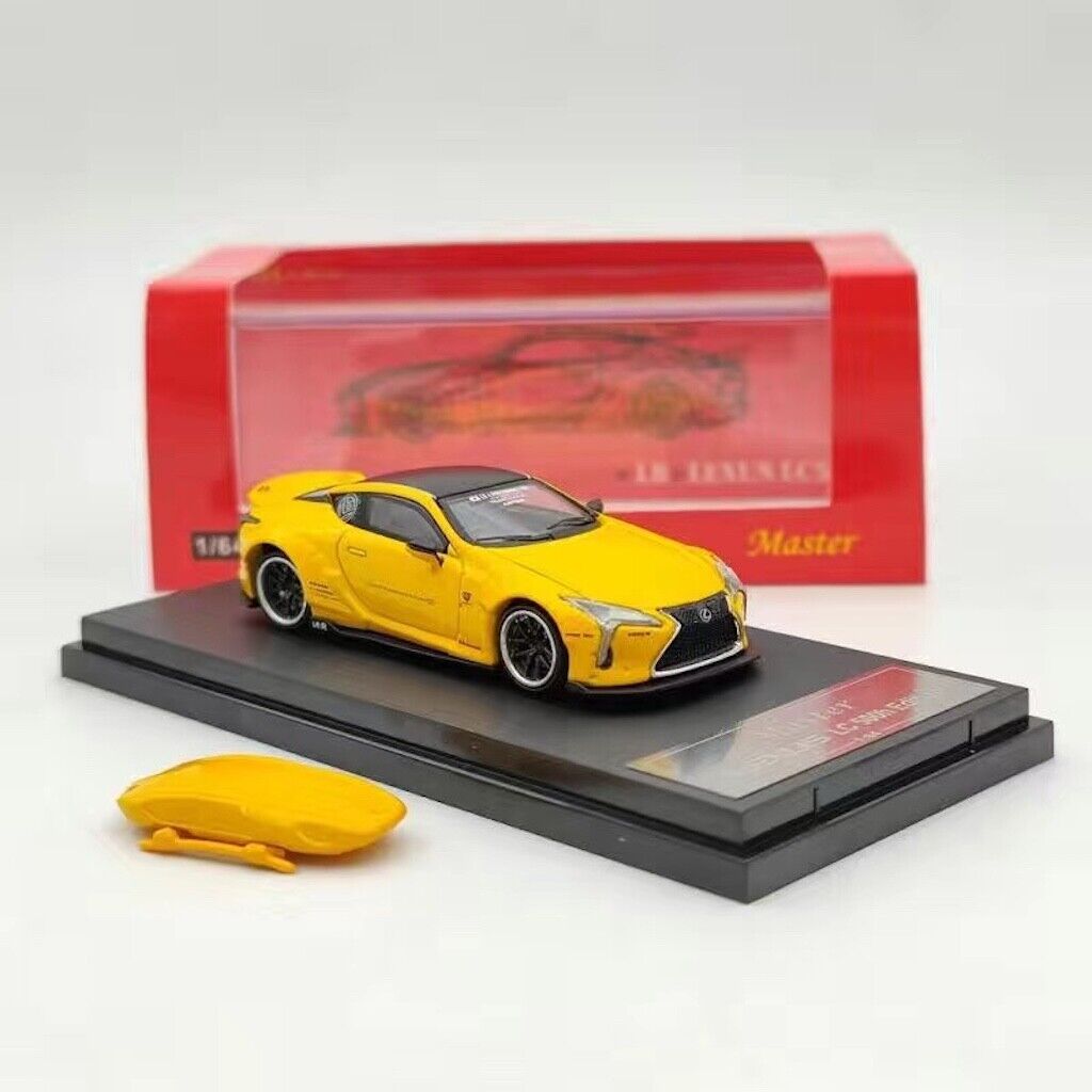 Master 1:64 JDM Yellow LC500 LB Widebody Sports Model Diecast Metal Ca ...