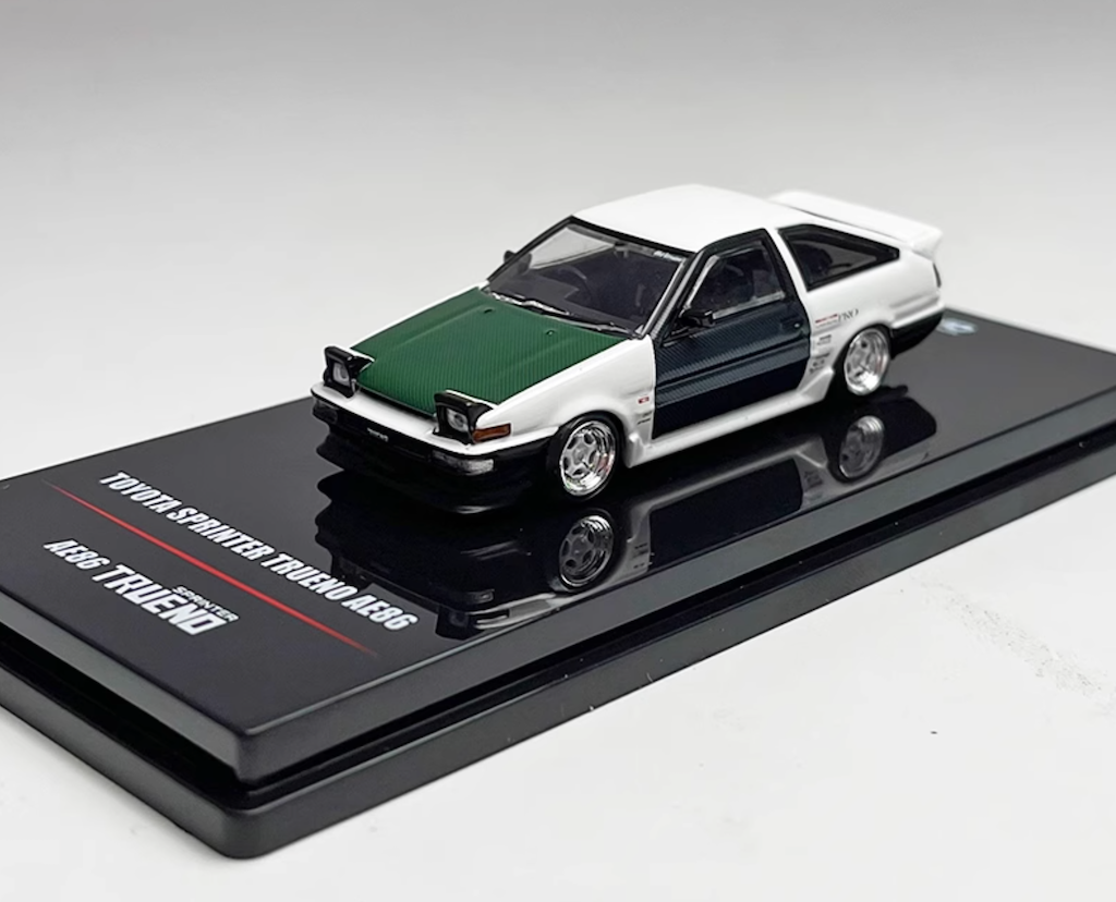Inno 1:64 White Panda AE86 Sprinter Trueno Sports Model Diecast Metal ...