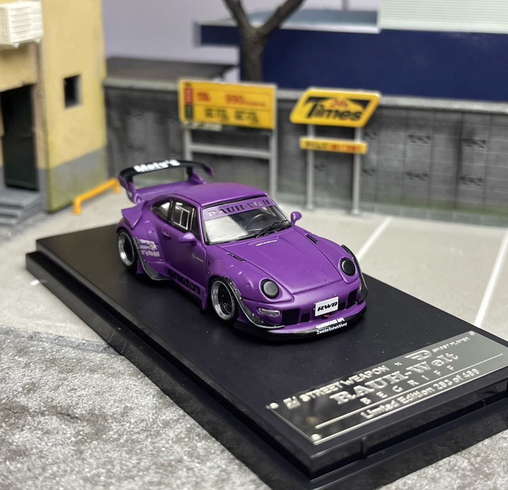 SW 1:64 993 Rotana RWB Widebody Classic Sports Model Diecast Metal Car ...