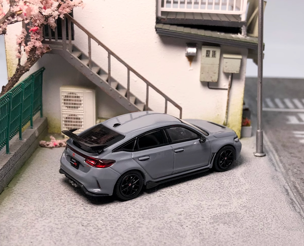 Hobby Japan 1:64 JDM Gray Civic Type R FL5 Engine Model Diecast Metal – mycrazybuy store
