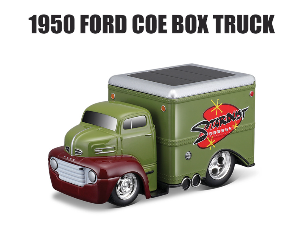 Maisto 1:64 Green 1950 COE Box Delivery Truck Model Toy Metal Diecast ...