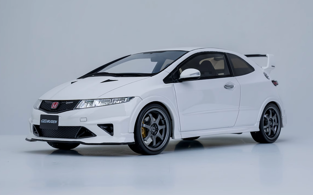Otto 1:18 JDM White Civic Type R FN2 Mugen Sports Model Diecast Resin ...