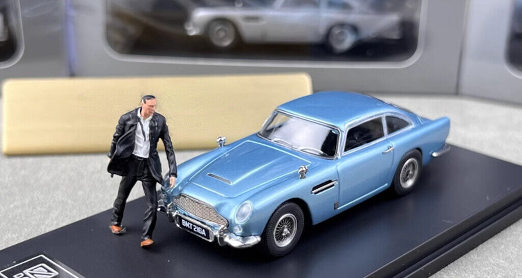 DCM 1:64 Light Blue 1964 DB5 Classic Coupe Figure Model Diecast Metal ...