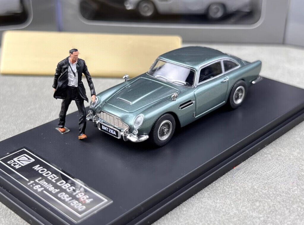 DCM 1:64 Green 1964 DB5 Classic Coupe Figure Model Diecast Metal Car N ...