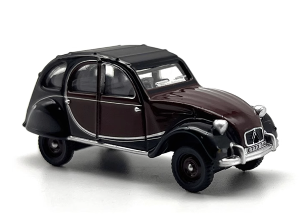 1:76 Black 2CV Classic Vintage Model Diecast Metal Car – mycrazybuy store