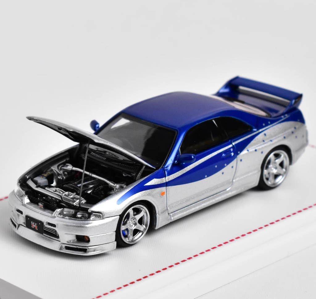 FH 1:64 JDM Skyline GTR R33 Racing Sports Model Diecast Metal Car New ...