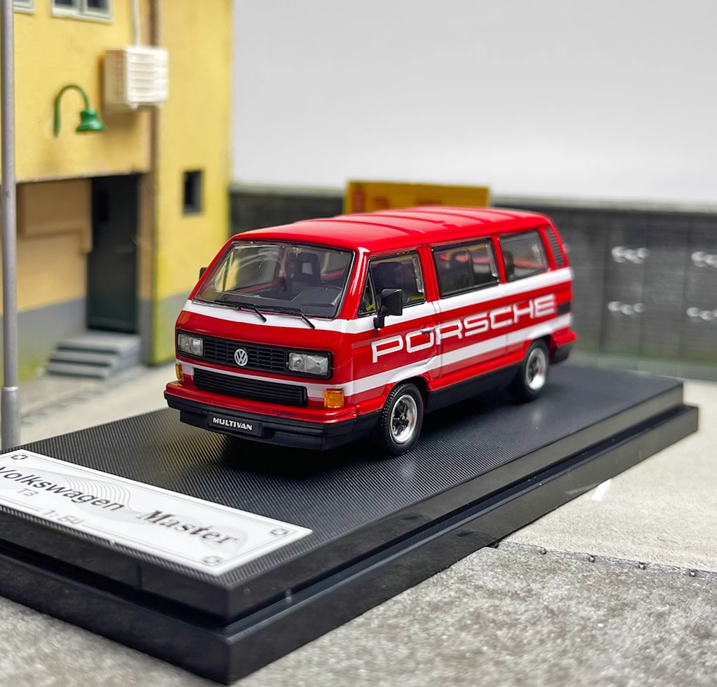 Master 1:64 Red VW B32 T3 Multivan Van Camper Diecast Model Metal Car ...