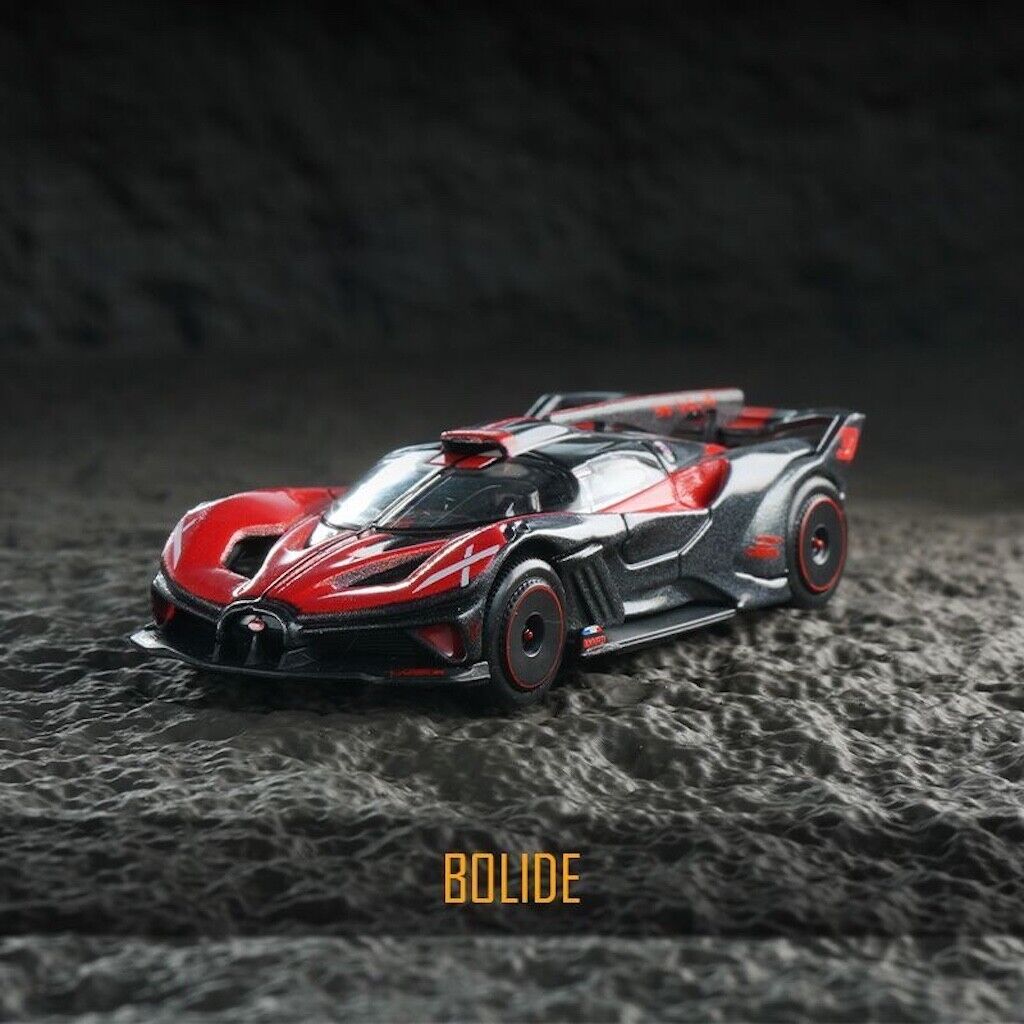 Bburago 1:64 Red Bugatti Bolide Racing Sports Model Diecast Metal Car ...