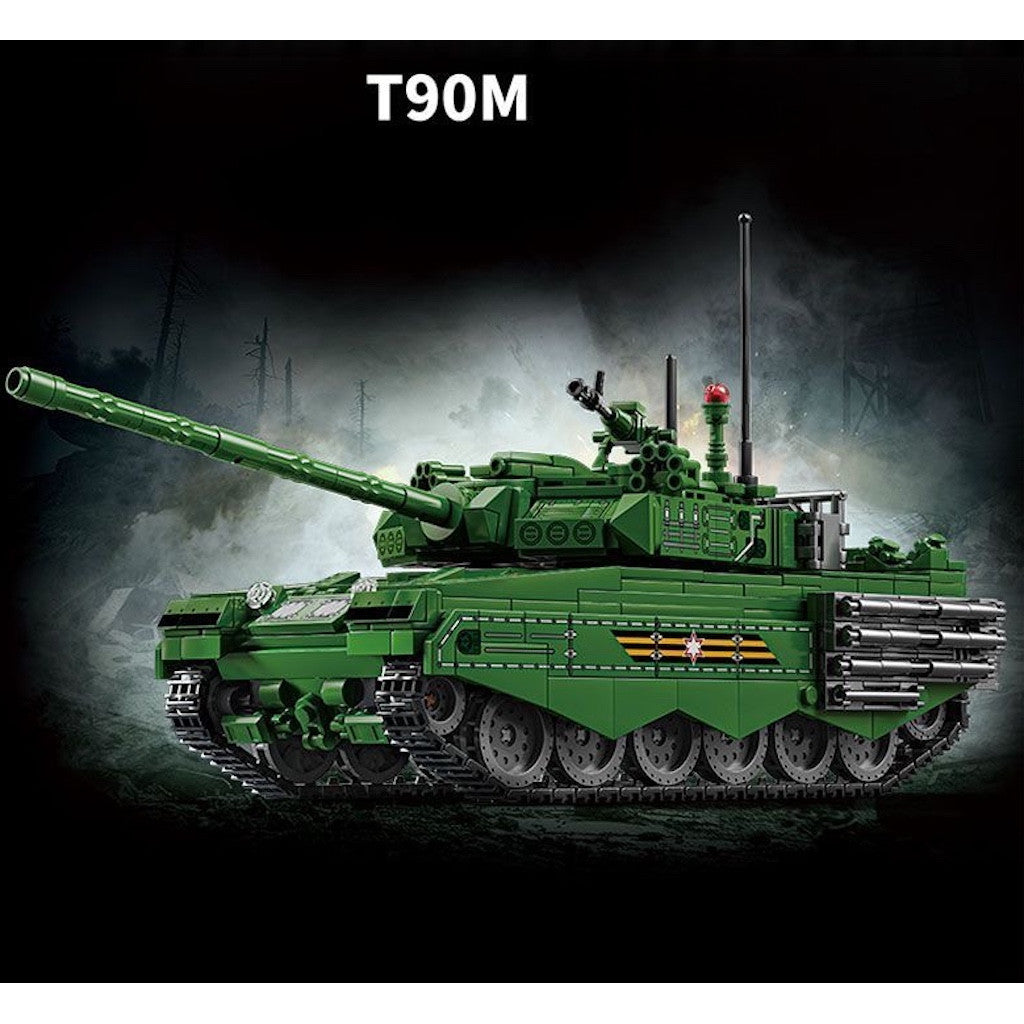 1003PCS MOC Military T90M Main Battle Tank Figure Model Toy Building ...