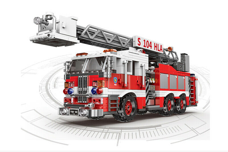 Lego Aerial Ladder Truck Matchbox Real Working Rigs Pierce Quantum